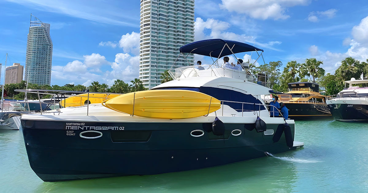 Mentagram 47ft Motor Yacht ล่องเรือยอร์ชส่วนตัวสุดพิเศษที่พัทยา